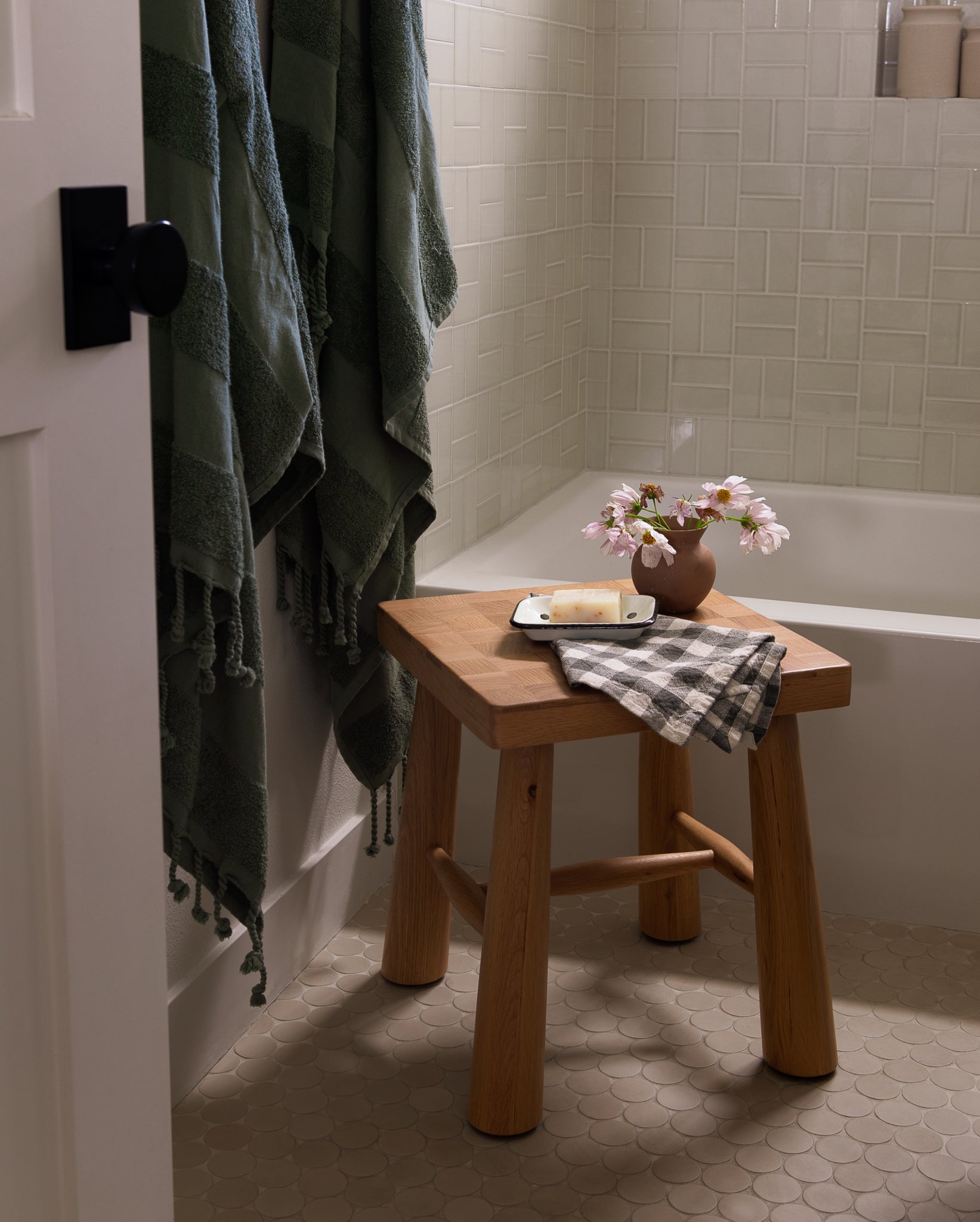 renee side table - Solid White Oak Side Table – Hati Home