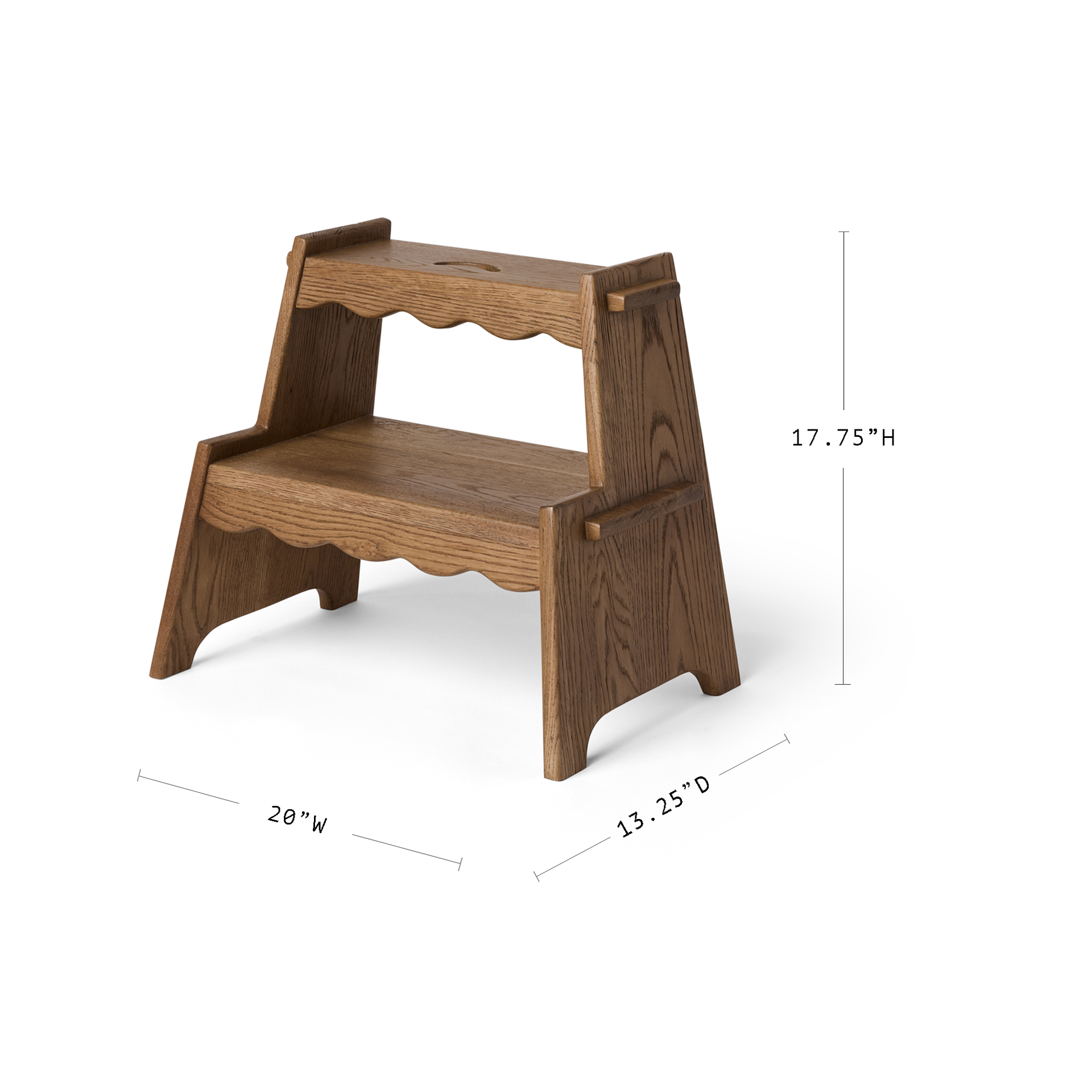 hati home editions - margot step stool oak – Hati Home