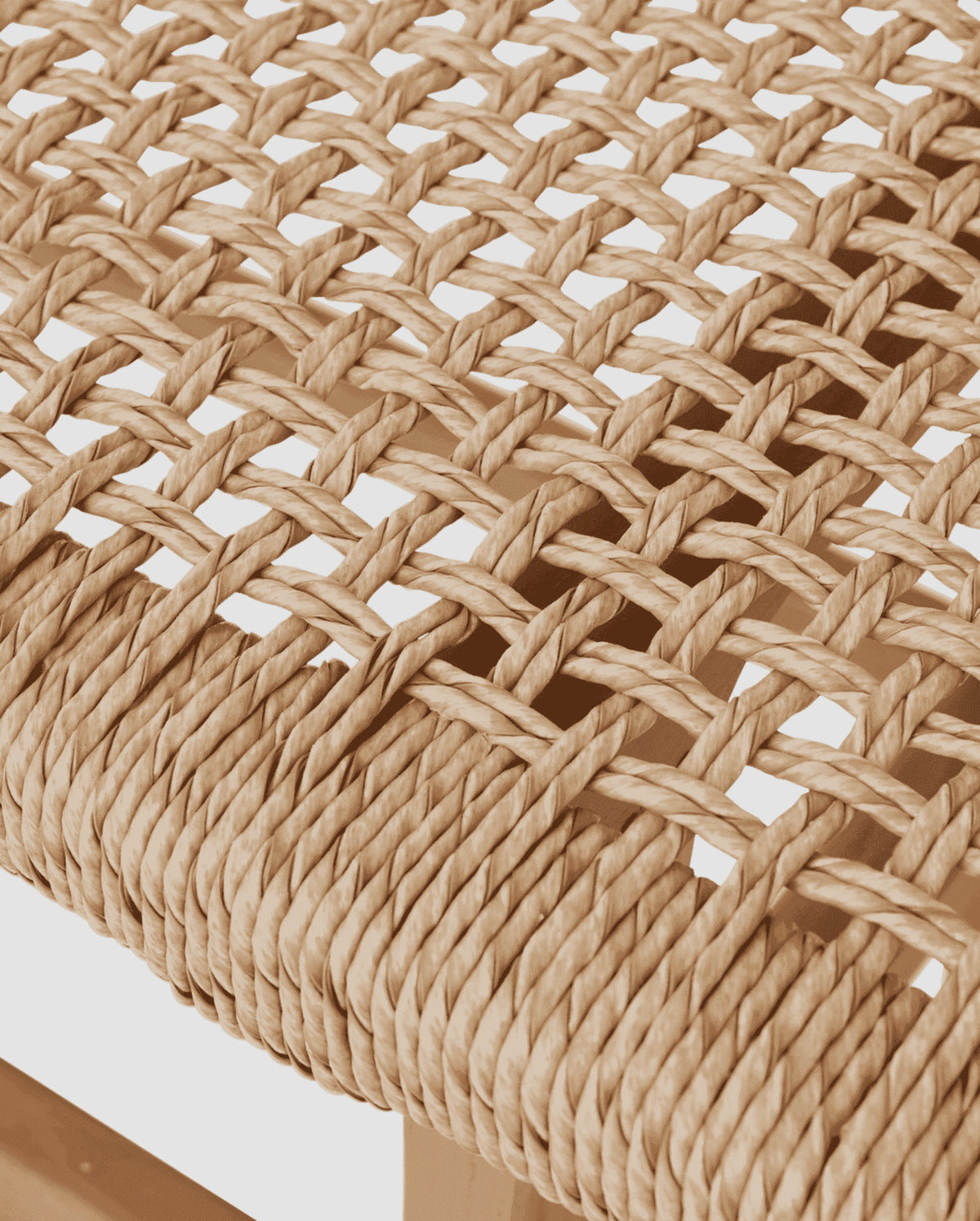 Bench #2 - Bench in Teak and Synthetic Rattan – Hati Home