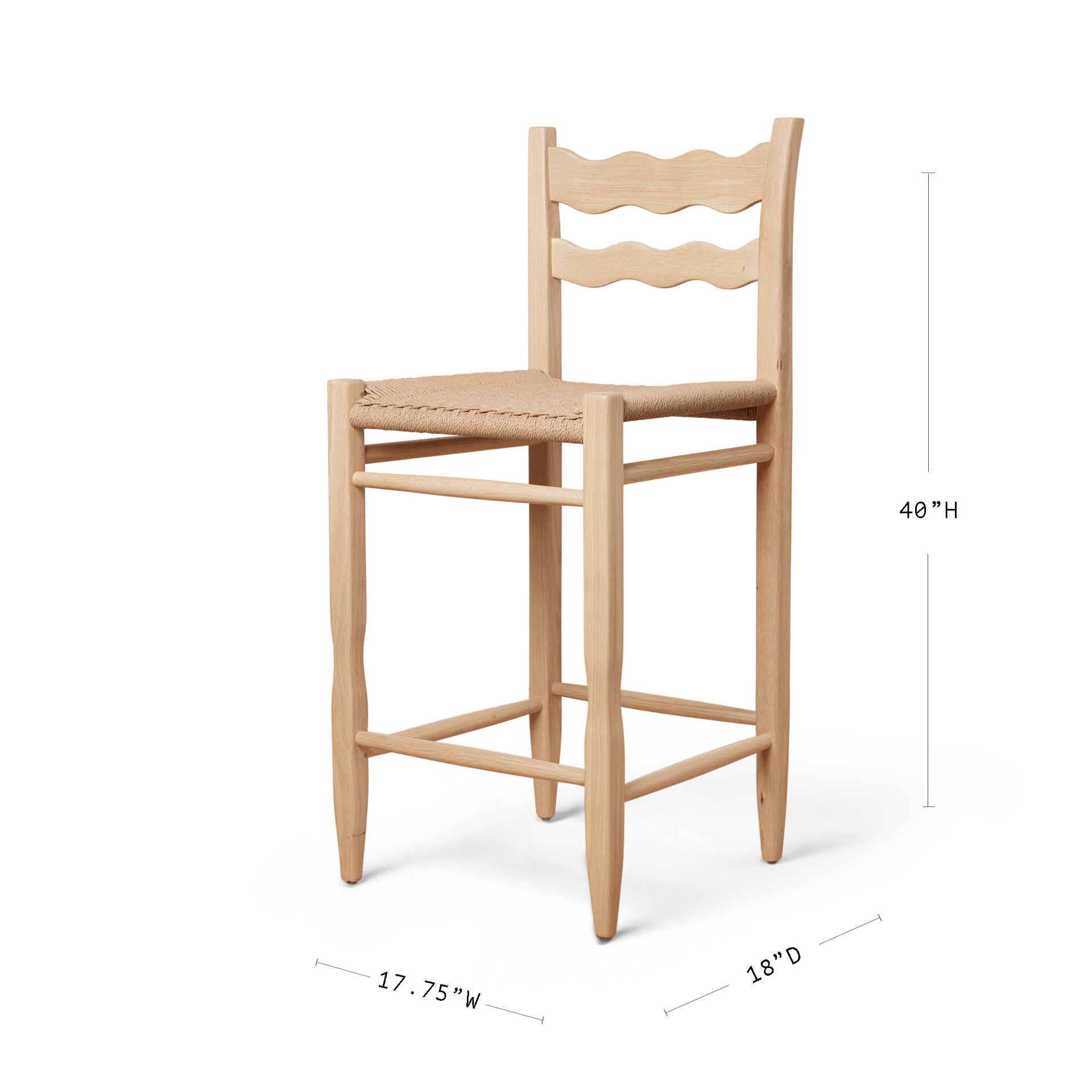freda wave counter stool – Hati Home
